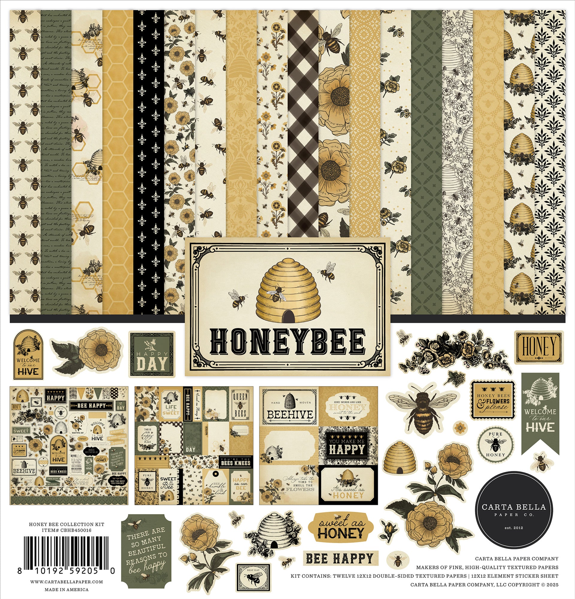 Carta Bella - Honey Bee Collection Kit – Jessi B & The Scrap Shack