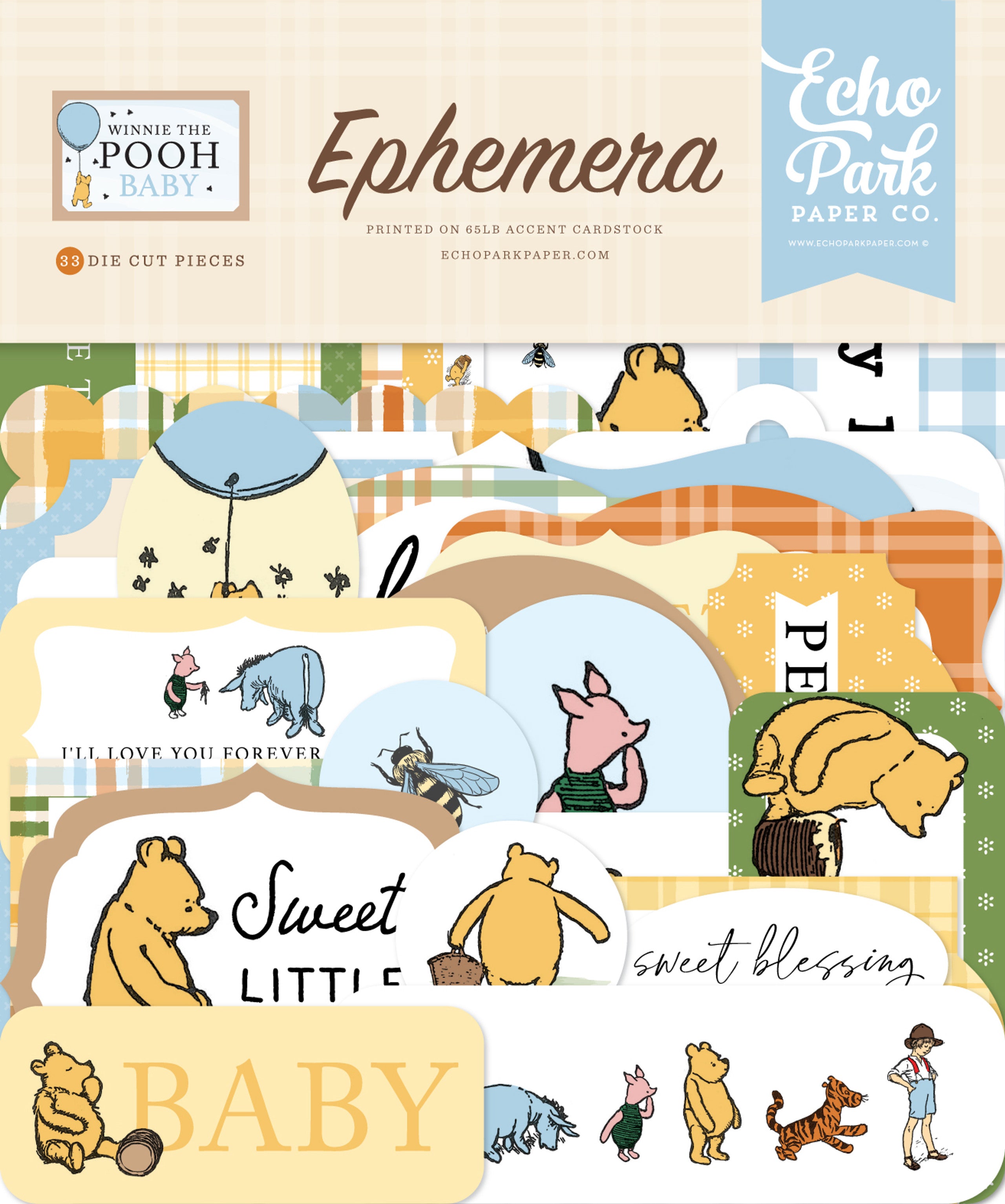 Echo Park - Winnie The Pooh Baby Ephemera – Jessi B & The Scrap Shack